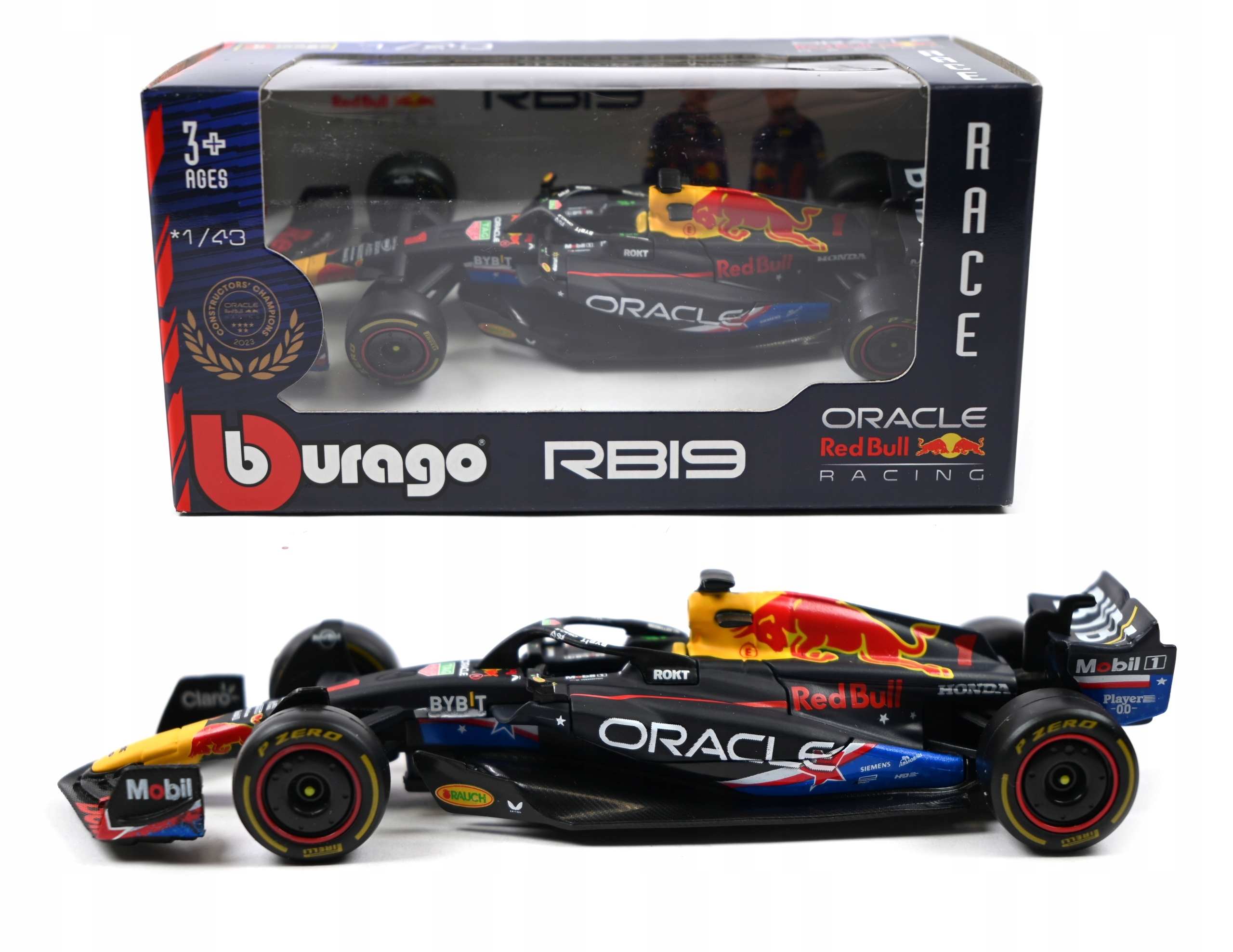 BOLID F1 Red Bull Racing RB19 Verstappen GP USA 2023 1:43 BBURAGO 18 ...