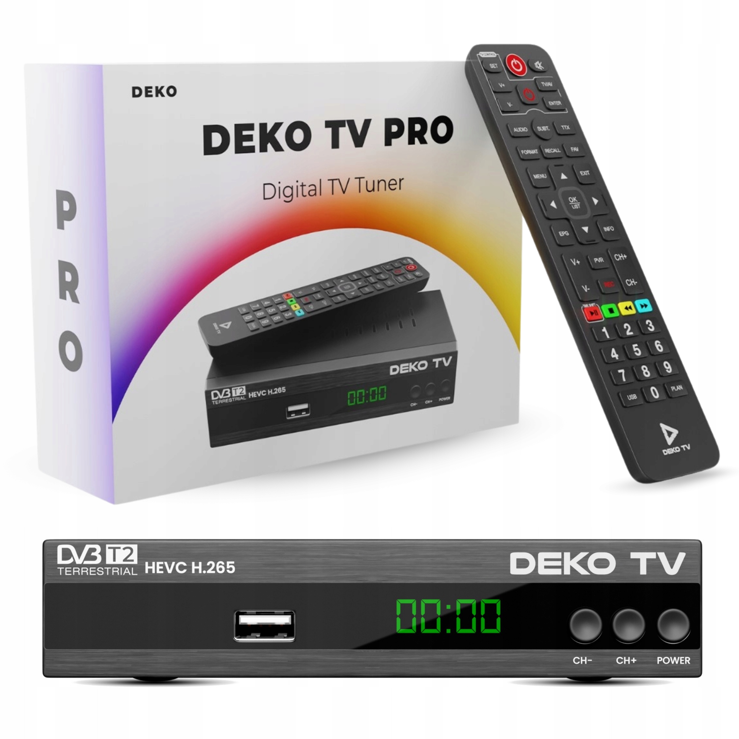 Tuner DVB-T2 DekoTV DVBT 2 DVB T2 TV kablowy DVBC pilot - Sklep, Opinie ...