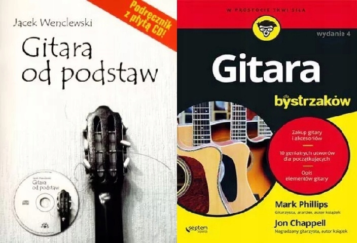 Gitara od podstaw + Gitara dla bystrzaków (13379769190) | Książka Allegro