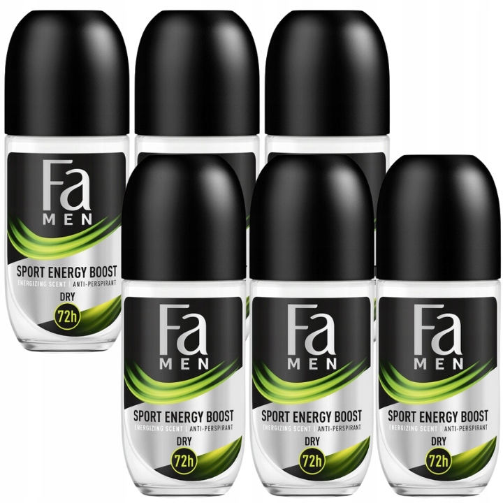Fa Men Antyperspirant w Kulce Sport Energy 6x50ml (3838824428093 ...