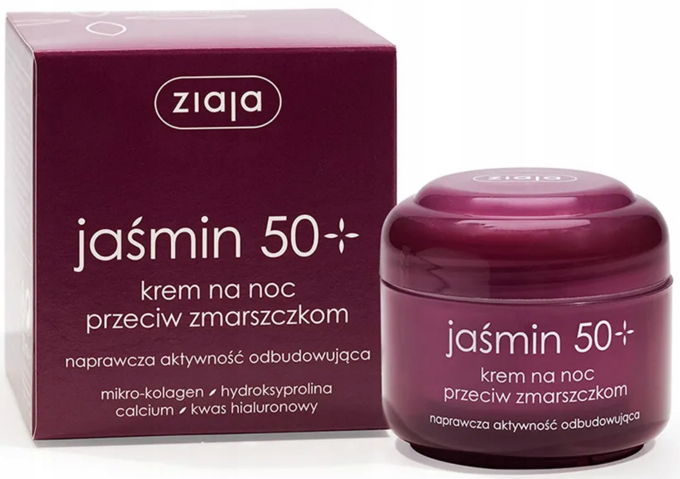 Krem nawilżający do twarzy Ziaja jaśminowa 0 SPF na noc 50 ml ...