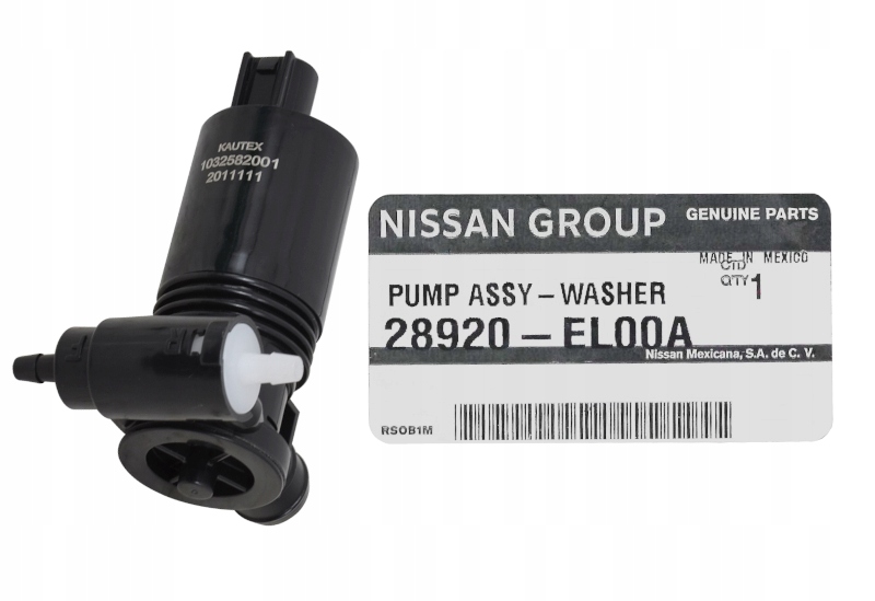 Pompka spryskiwaczy szyb JUKE F15 28920-EL00A OE za 128.00PLN z ...