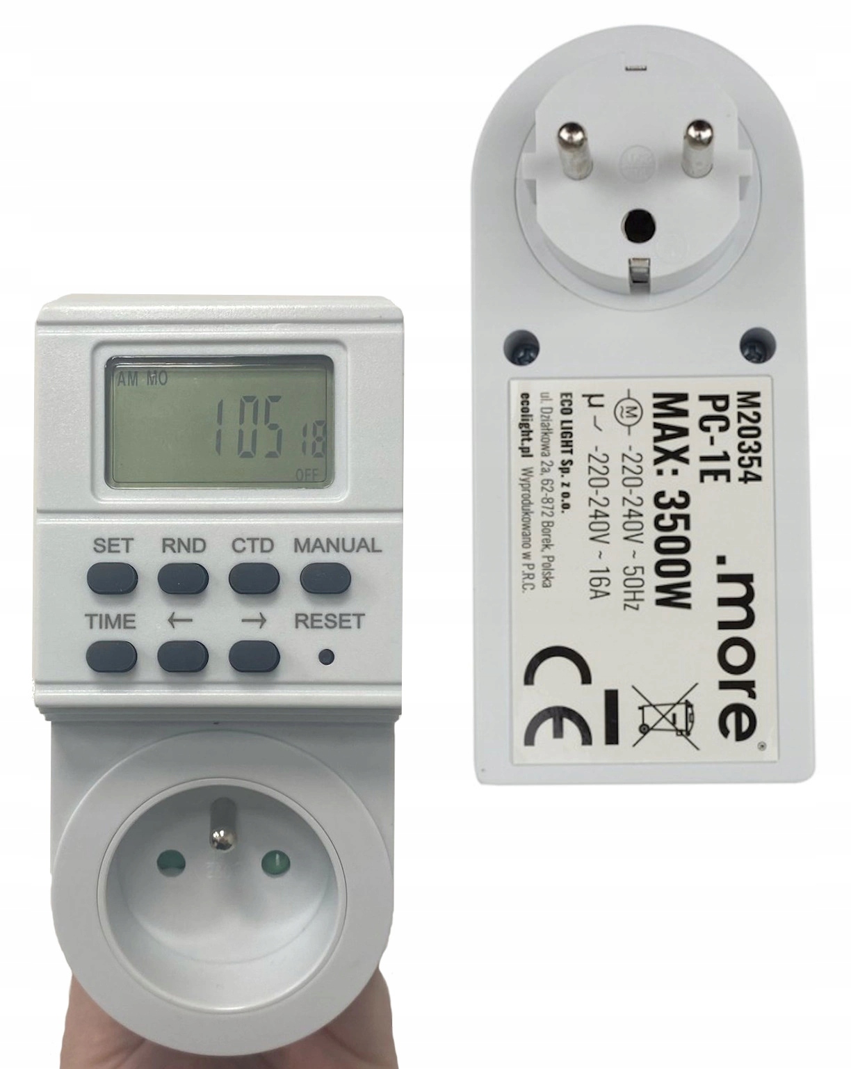 Programator Czasowy Elektroniczny Harmonogram Włącznik Do Prądu ...