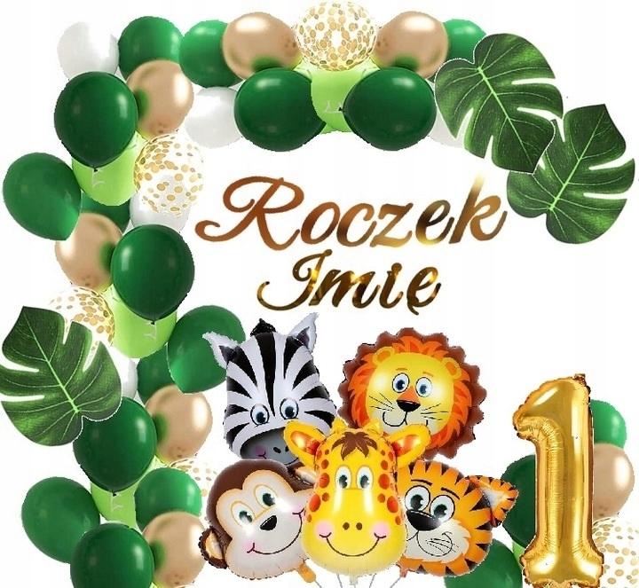 BALONY SAFARI zwierzątka ZOO ROCZEK imię (5904954388410) • Cena, Opinie ...