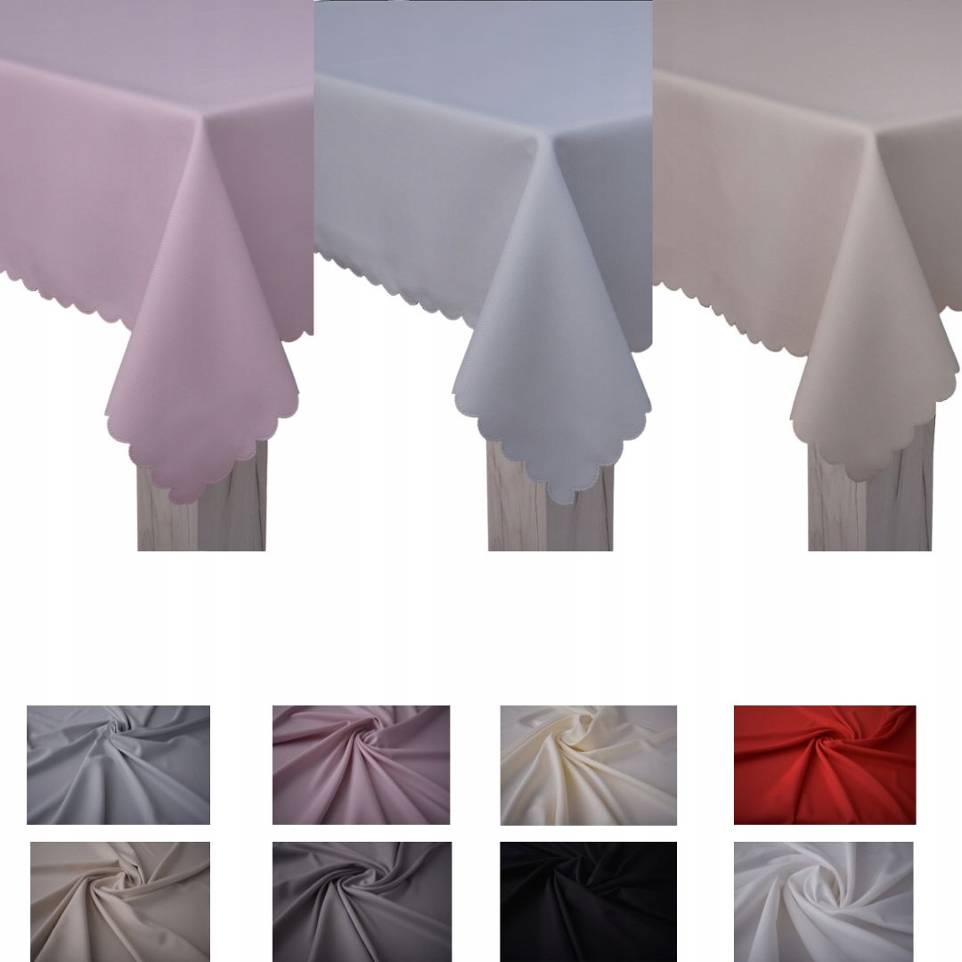 OBRUS PLAMOODPORNY PASTELE GŁADKI KOLOR 100x140 • Cena, Opinie ...