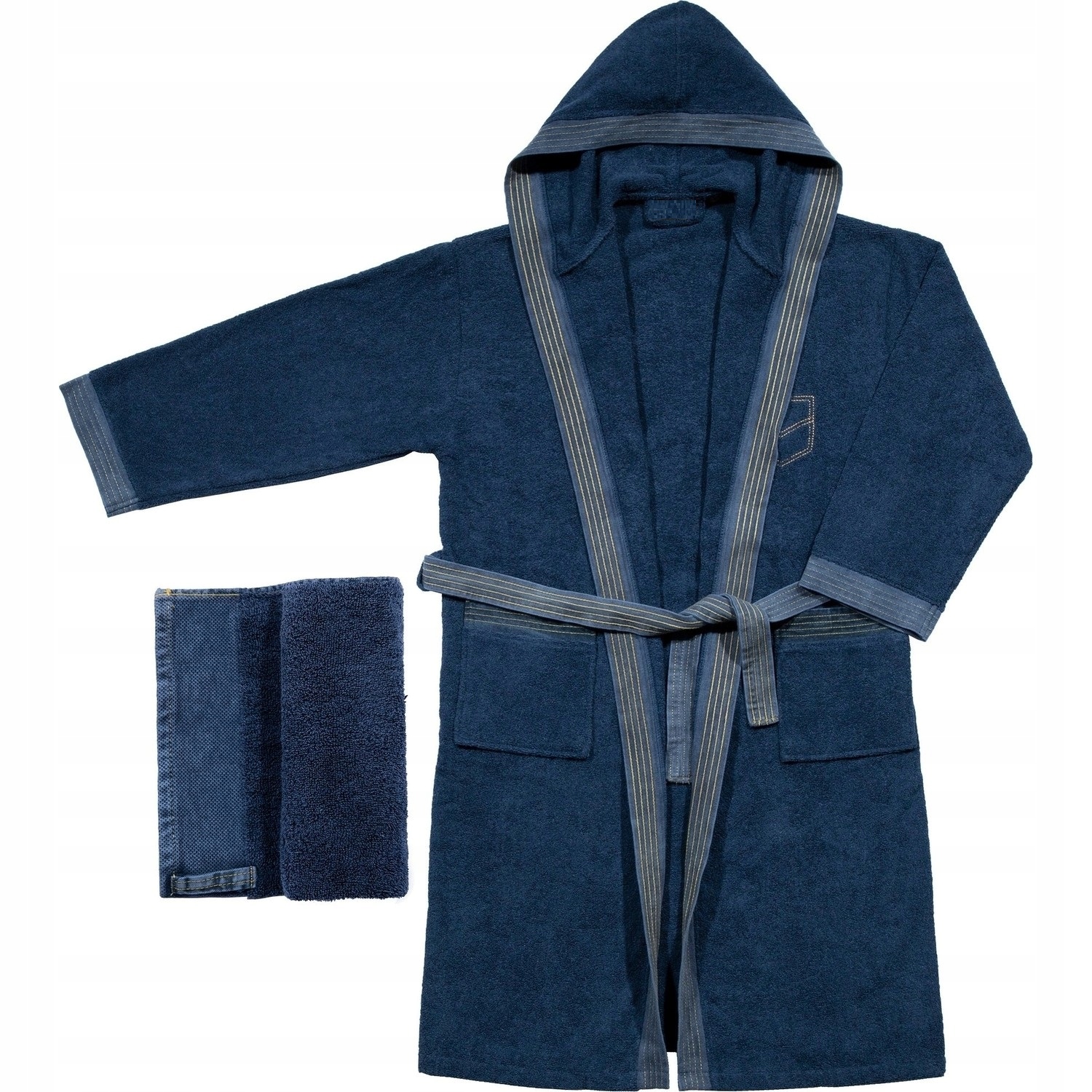 ZESTAW SZLAFROK FROTTE + RĘCZNIK KĄPIELOWY FROTTE • Cena, Opinie - Allegro