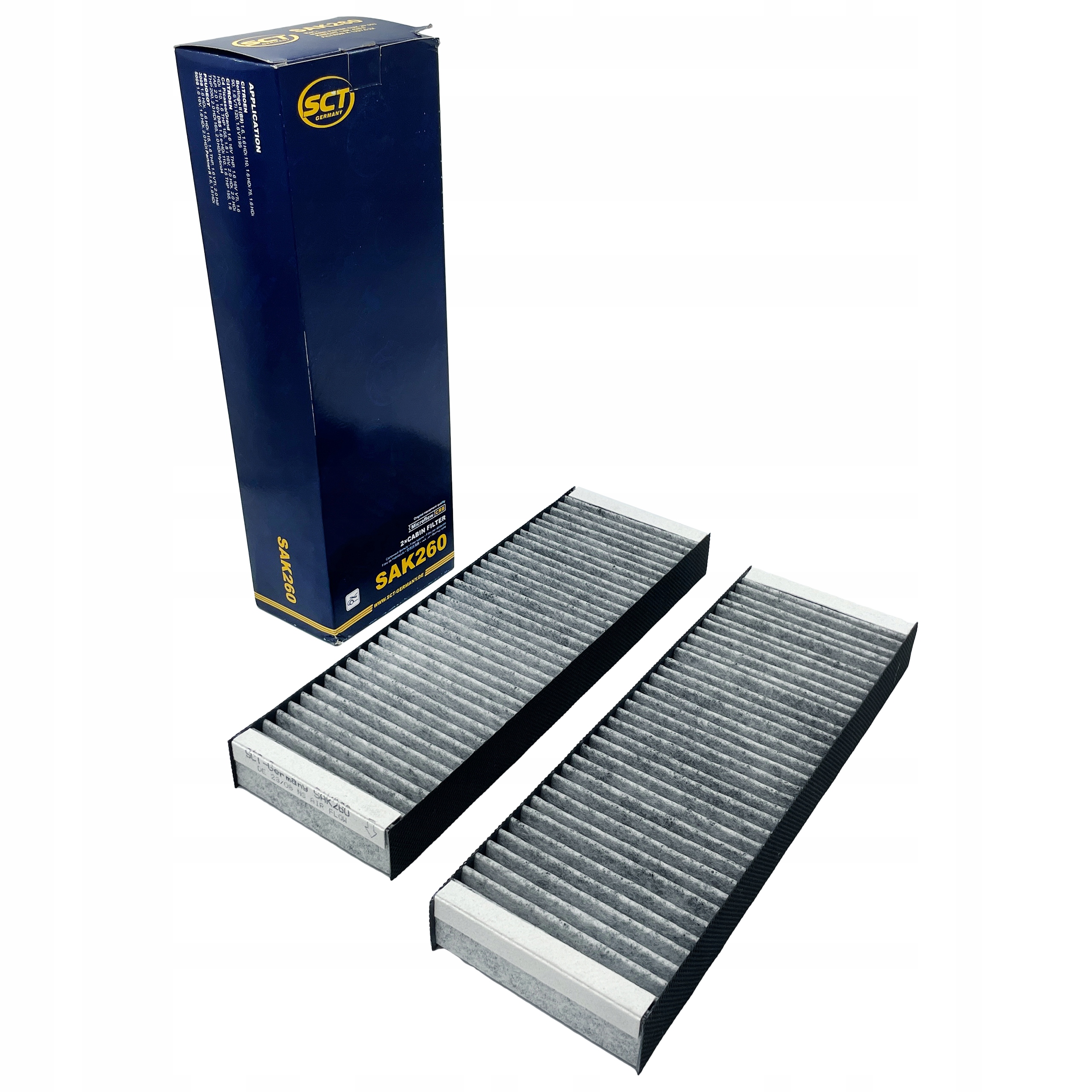 Filtr kabinowy CITROEN BERLINGO II DS5 podwójny węglowy SCT GERMANY ...