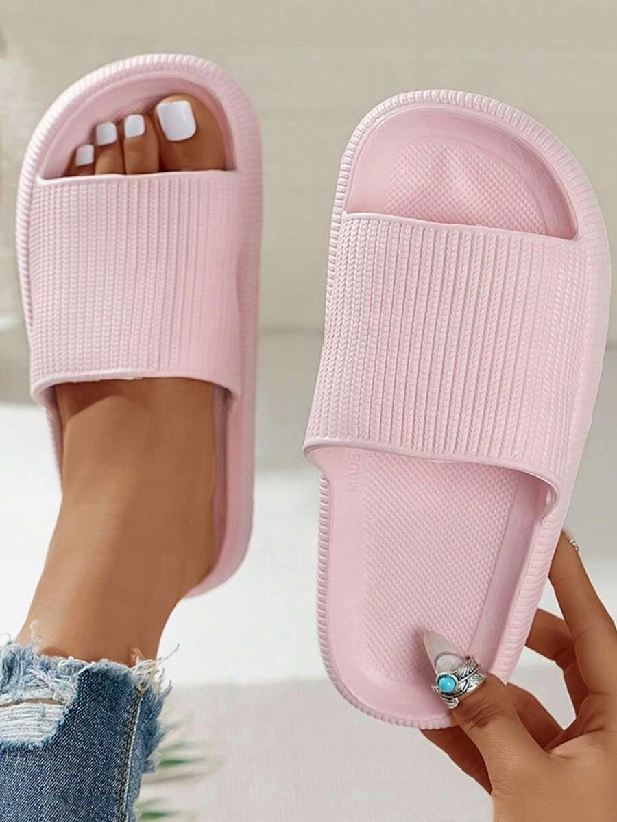 SHEIN RÓŻOWE KLAPKI STRUKTURA 5B1 LT7__40,5-41 • Cena, Opinie • Casual ...