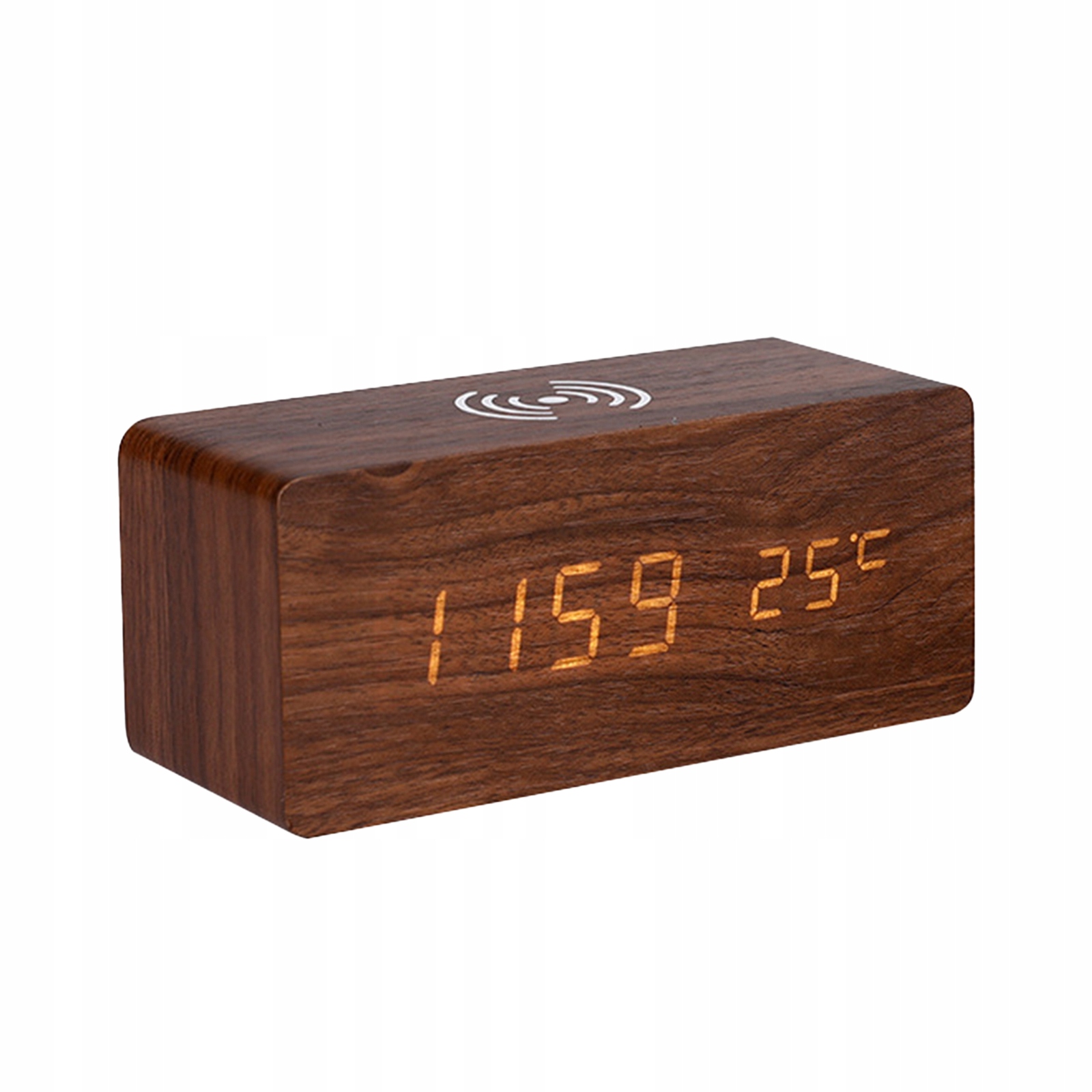 Digital Wooden Alarm Clock Electronic LED Time (0755567852516) • Cena, Opinie • Maszynki i ...