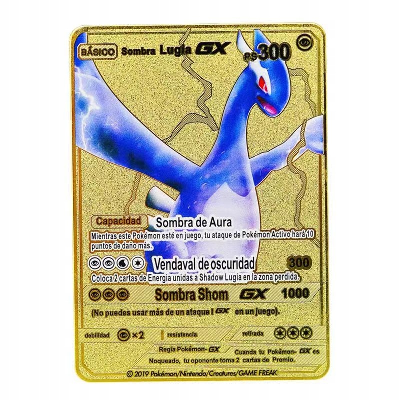Zlatá METALOVÁ karta Pokémon ZLATÁ KARTA POKEMON za 49 Kč - Allegro
