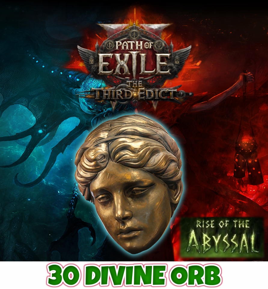 30x DIVINE ORB POE2 THIRD EDICT RISE OF THE ABYSSAL POE2 PC PS XBOX za ...