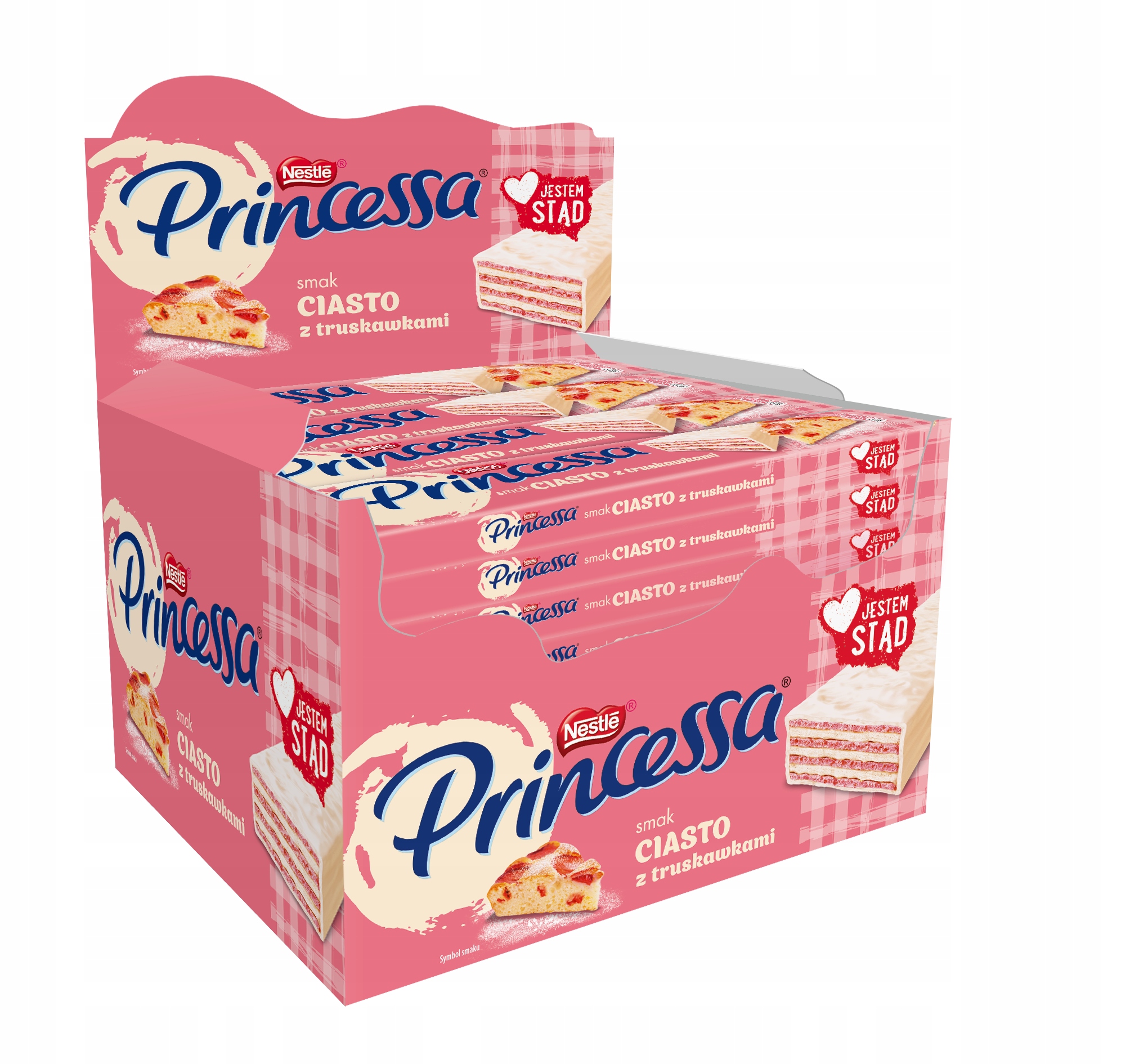 WAFELEK Princessa CIASTO z TRUSKAWKAMI 30x 40g (8445291675414) • Cena ...