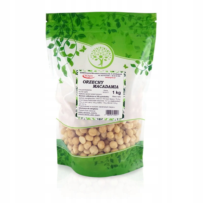ORZECHY MAKADAMIA 1 kg MACADAMIA AGNEX 9945037327 - Allegro.pl