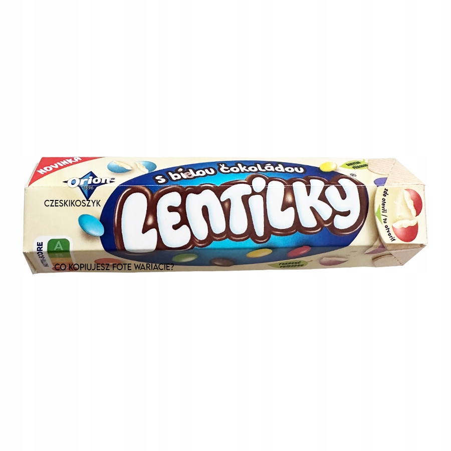 Orion Lentilky w bialej czekoladzie 34g (3800020453520) • Cena, Opinie ...