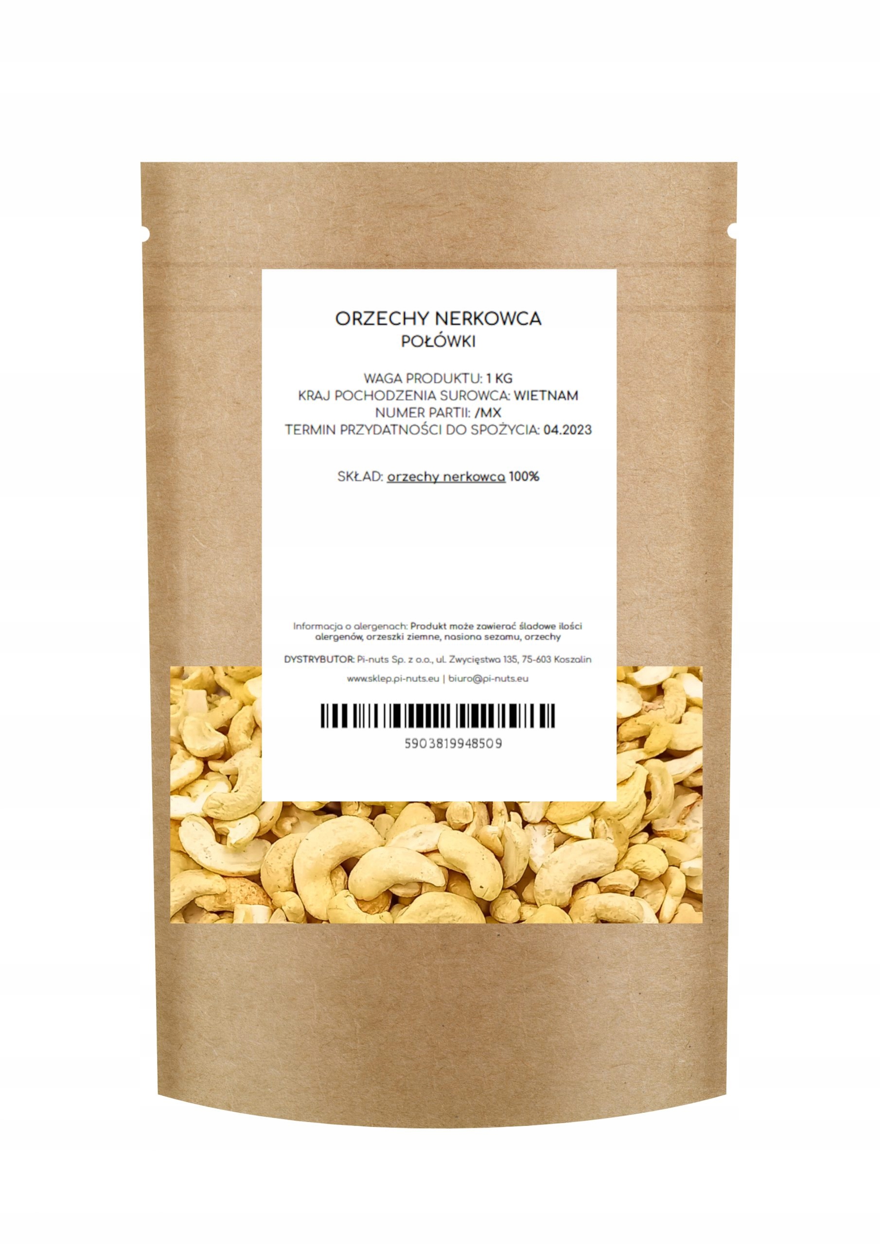 ORZECHY NERKOWCA 100% POŁÓWKI 250g 11229124537 - Allegro.pl