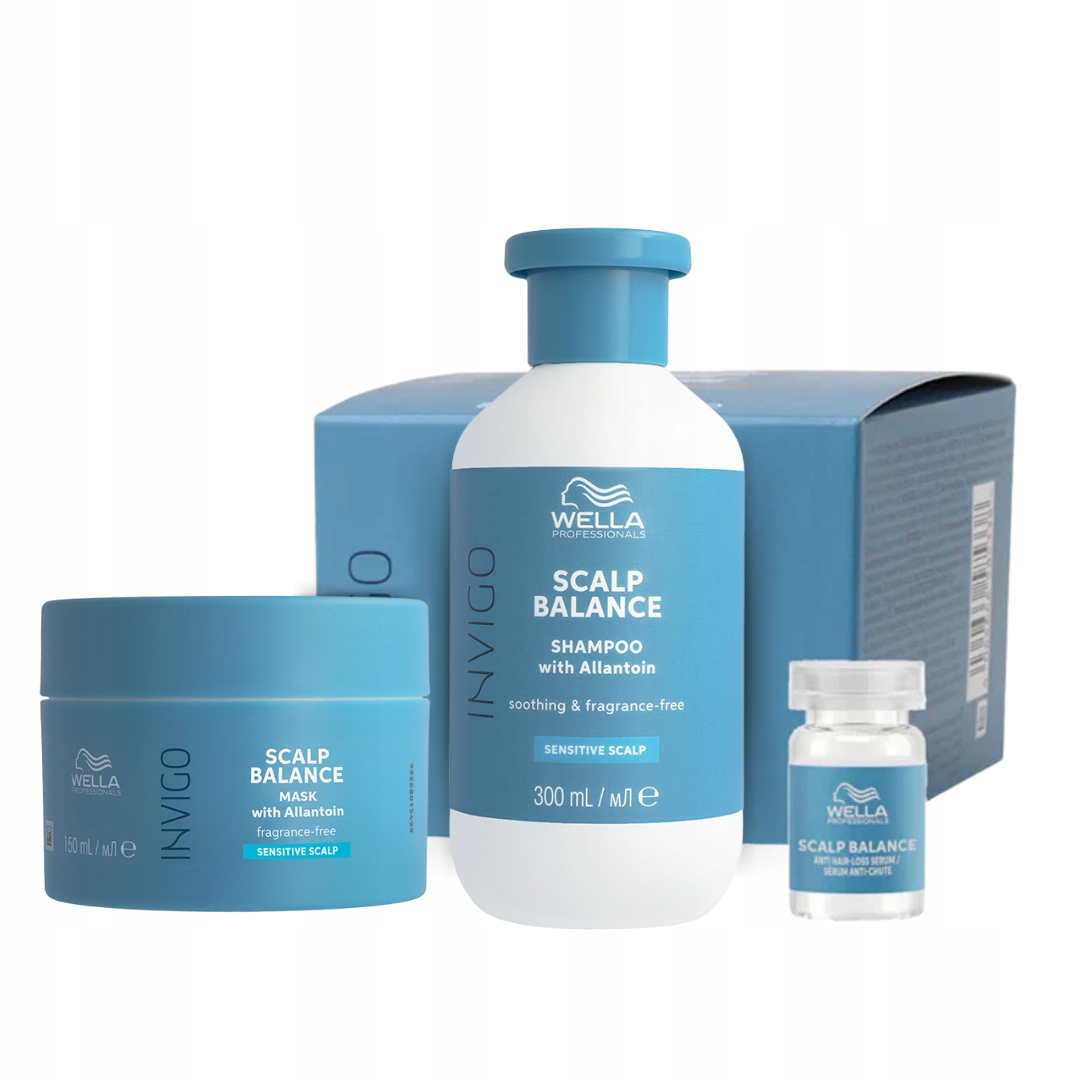 Wella Invigo Balance sada pro vlasy a citlivou pokožku hlavy 3 kusy za ...