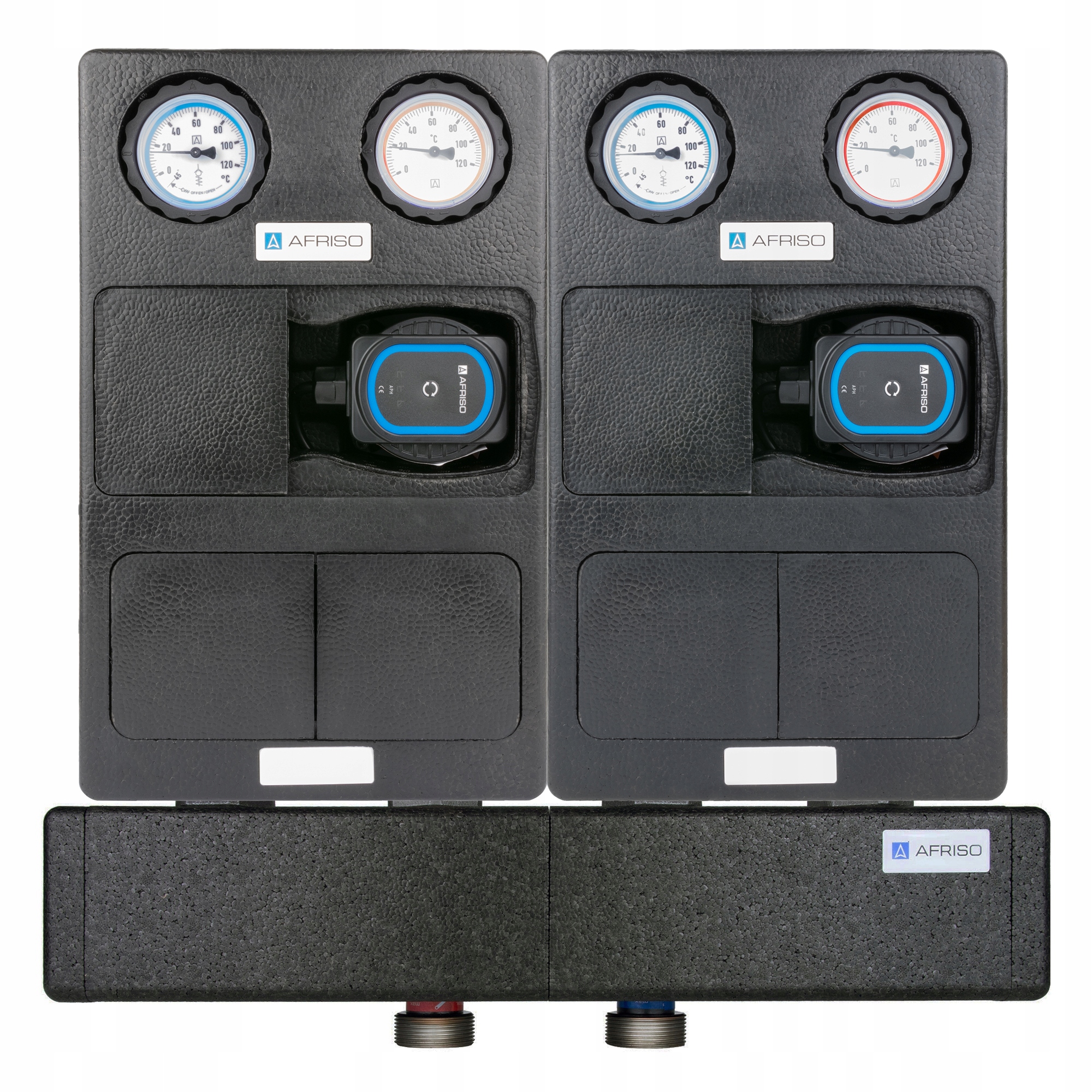 GRUPA POMPOWA ROZDZIELACZ KSV 2 OBIEGI POMPA APH AFRISO PRIMOTHERM ...