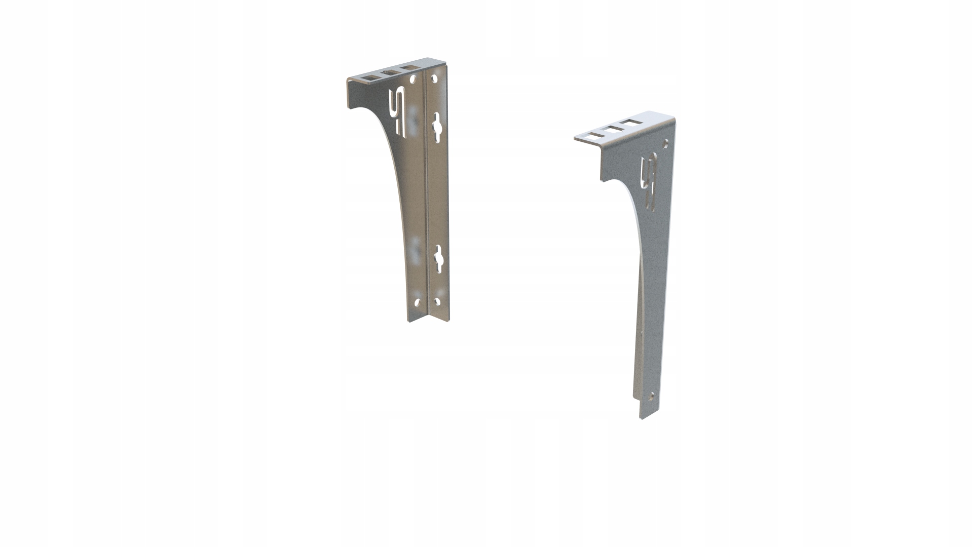 Wspornik uchwyt Rack scienny uniwersalny ocynkowany 10"19" 1U StalFlex ...