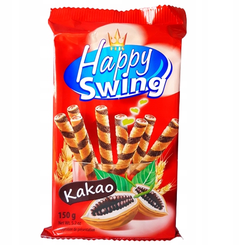 FLIS HAPPY SWING RURKI WAFLOWE Z KREMEM KAKAOWYM 150g (5908234805635 ...