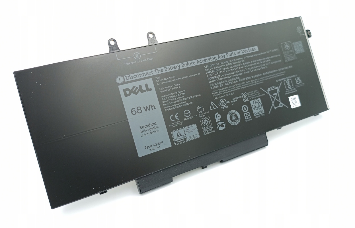 ORYGINALNA NOWA BATERIA DELL 4GVMP C5GV2 04GVMP 1V1XF R8D7N 7.6V 68Wh w ...