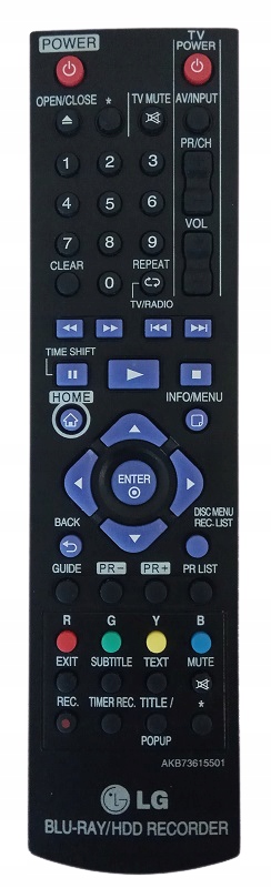 Pilot LG AKB73615501 Blu-Ray Recorder HR825T HR825 - Sklep, Opinie ...