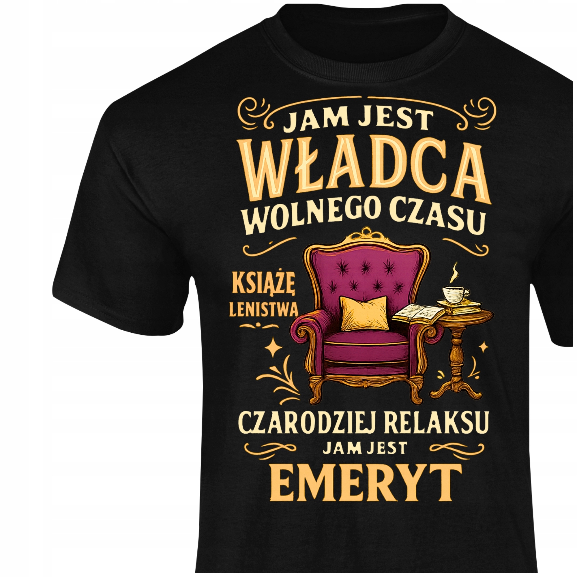 PREZENT DLA EMERYTA KOSZULKA MĘSKA JAM JEST EMERYT ŚMIESZNY NA ...