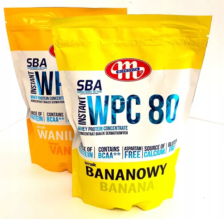 MLEKOVITA WPC 80 ODŻYWKA BIAŁKOWA 700 G - 5900512984803 - 17334286169 - Allegro