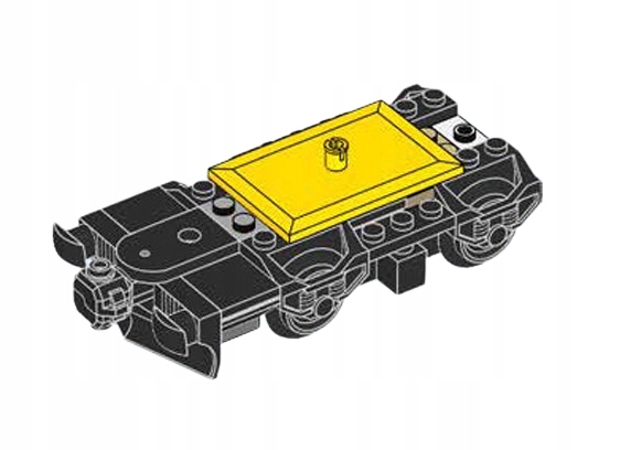 Lego City 60198 wózek Lokomotywa pociąg podwozie 60098, 60052, 60336 ...