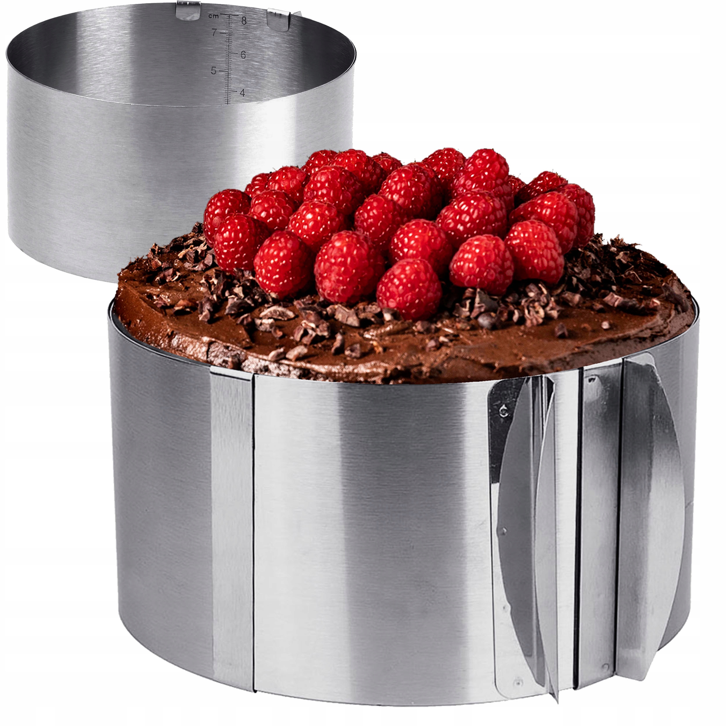 RANT do tortu REGULOWANY forma do ciasta PODZIAŁKA 12602119660 - Allegro.pl