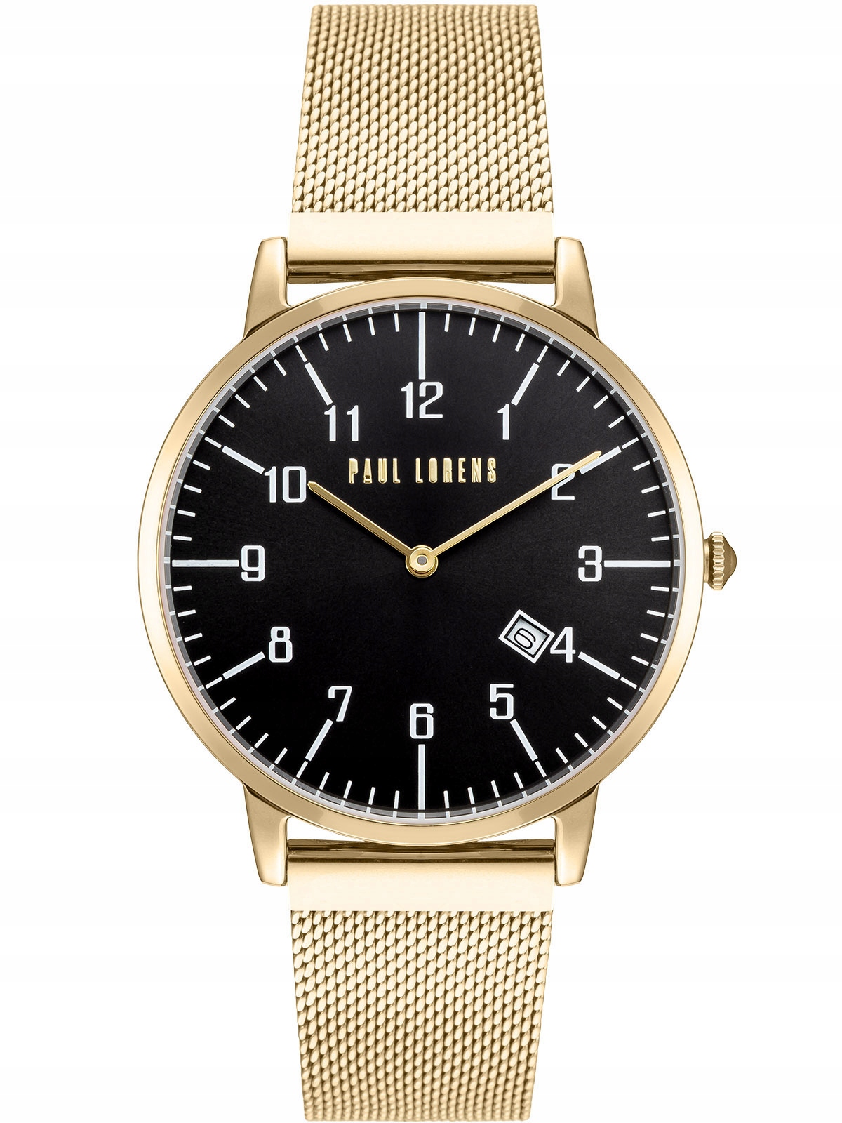 ZEGAREK DAMSKI Na złotej bransolecie mesh PAUL LORENS PL11503B-1D1 + BOX (5900148052860) • Cena ...