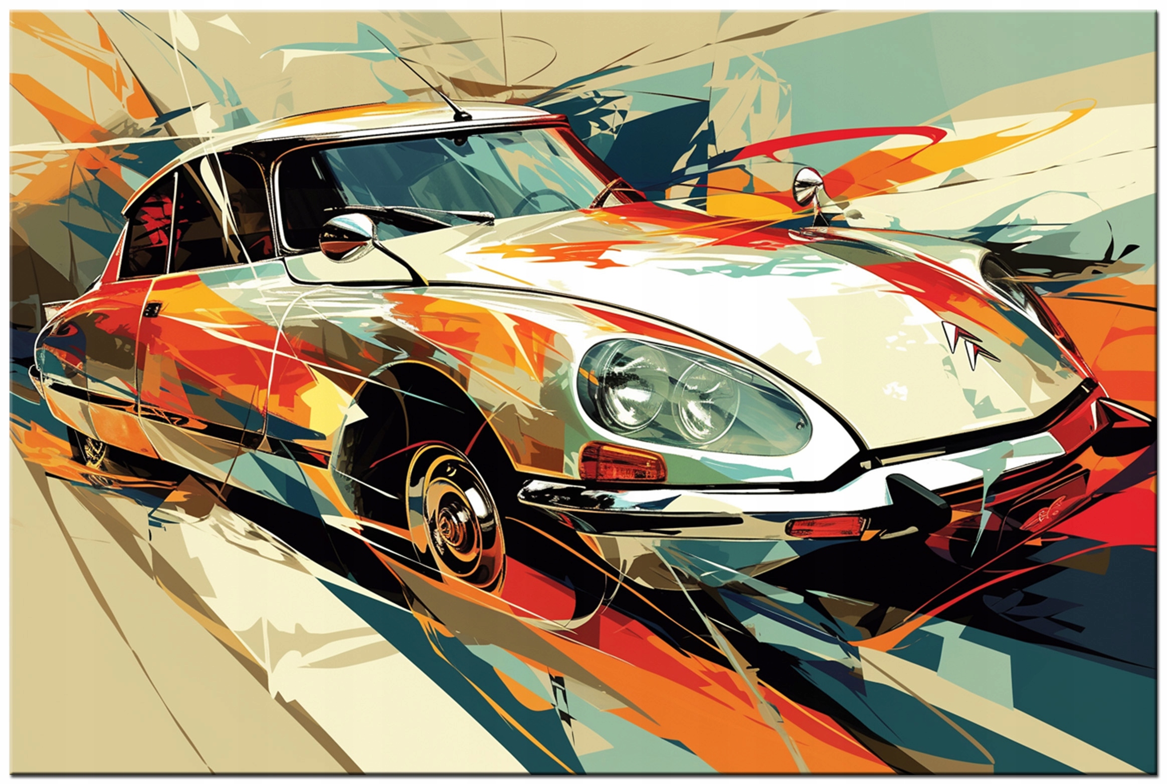 Obraz na płótnie Samochód Citroen DS Auto Oldtimer Grafika (GD001 ...