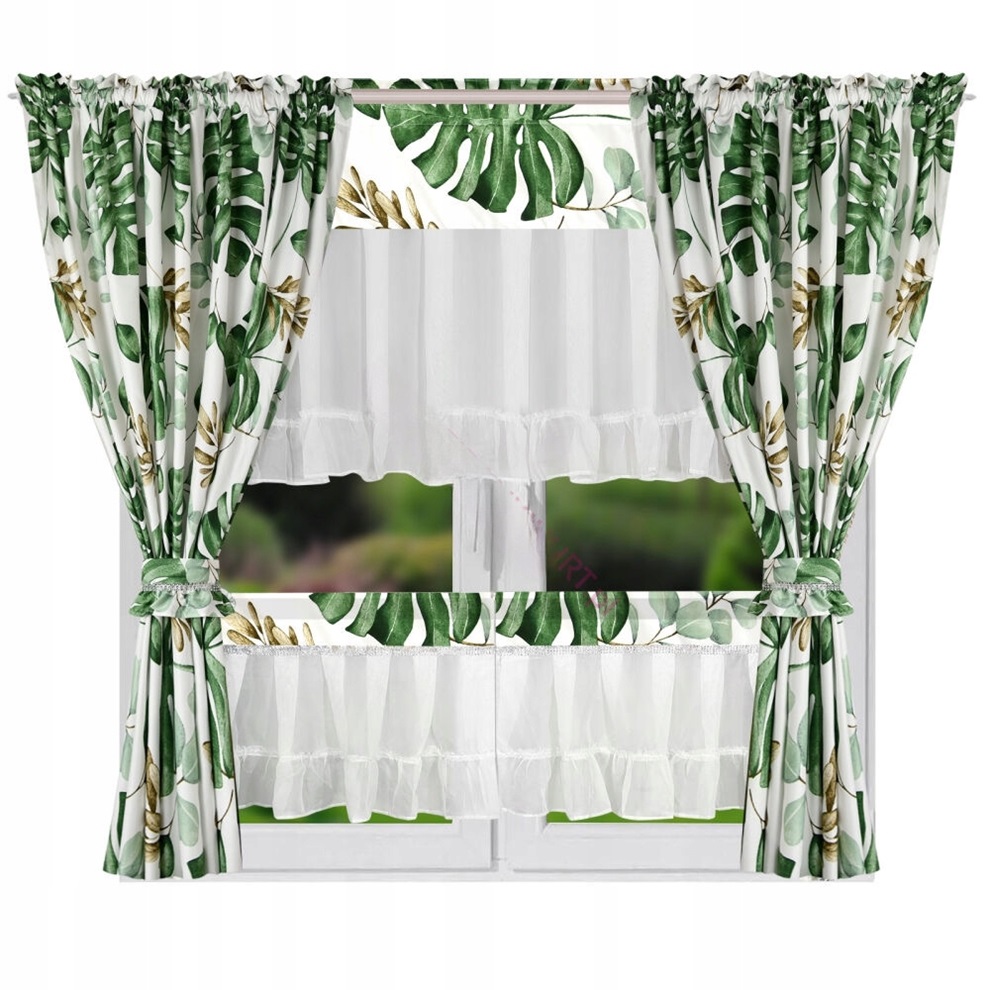 Komplet Firan i Zasłon do Kuchni - Firany, firanki gotowe - Największy ...