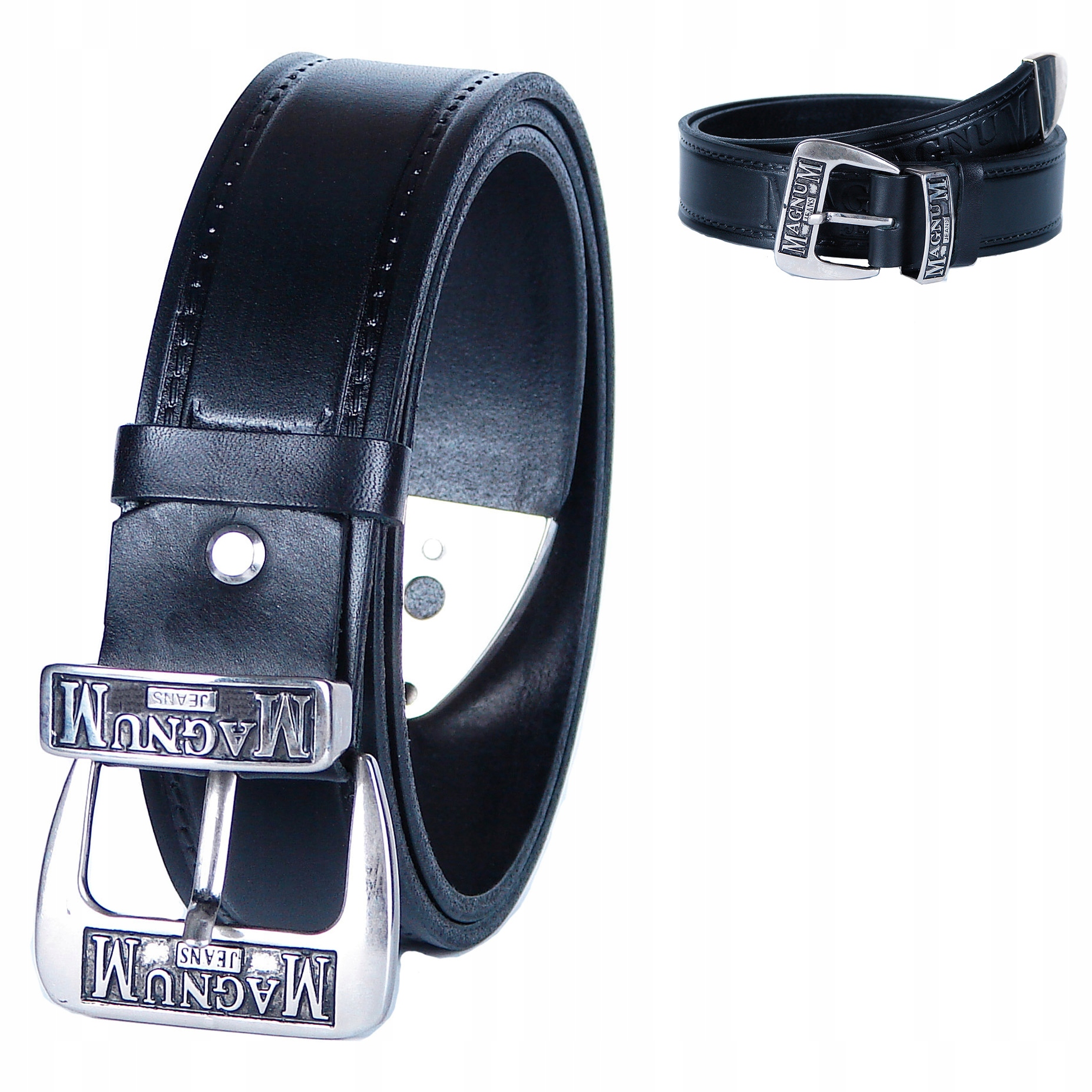 PASEK MĘSKI SKÓRZANY LICOWY POLSKI SZEROKI 90cm (5905515800150) • Cena ...