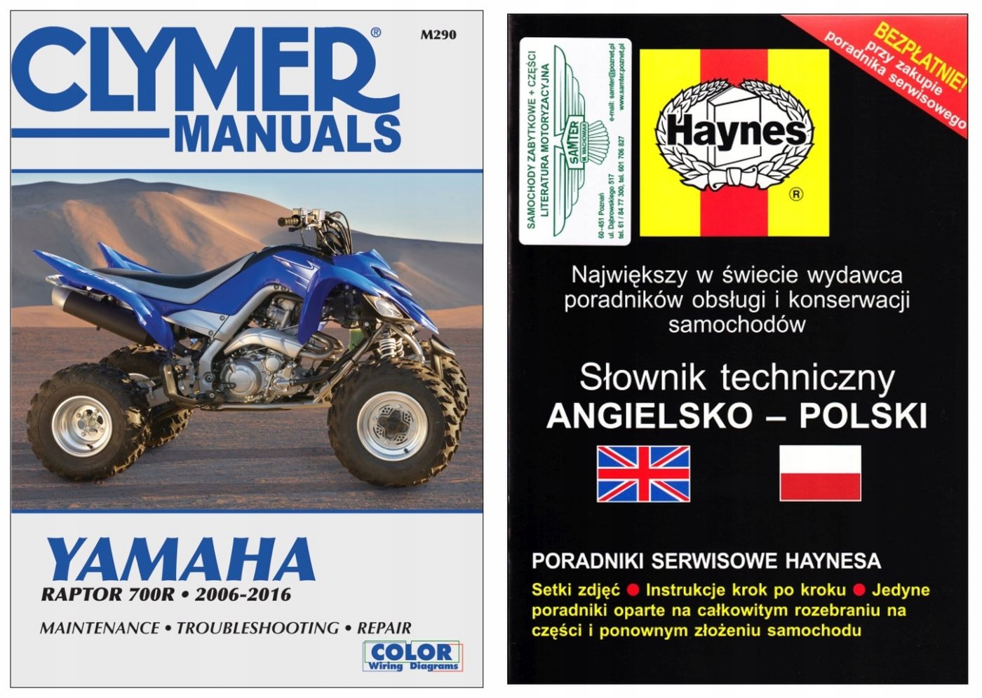 YAMAHA Raptor 700R (2006-2016) instrukcja napraw Clymer +GRATIS 24h ...