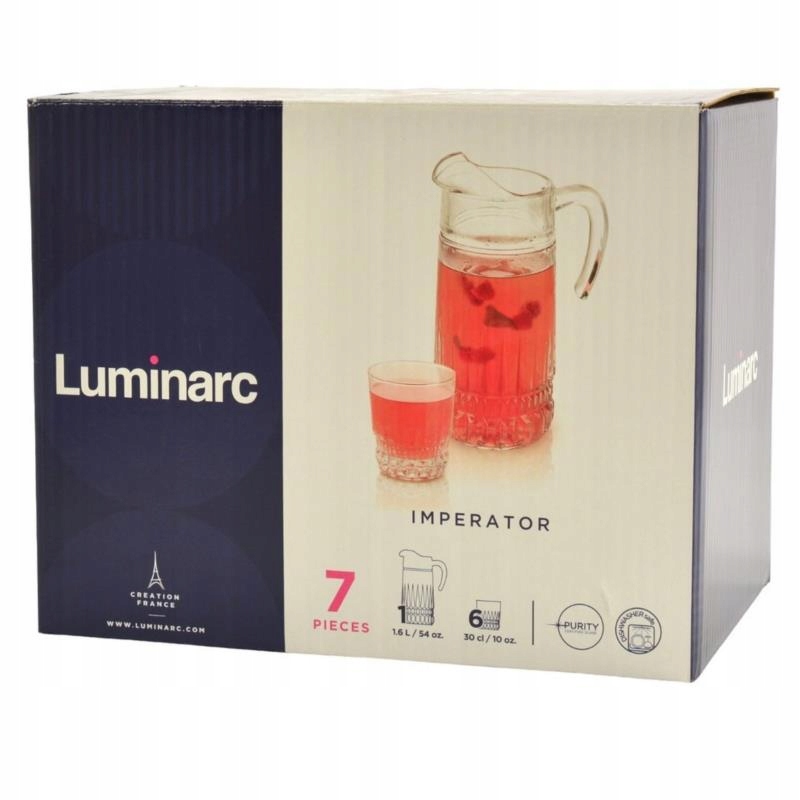 Zestaw Luminarc Imperator 1,6 l - porównaj ceny - Allegro.pl