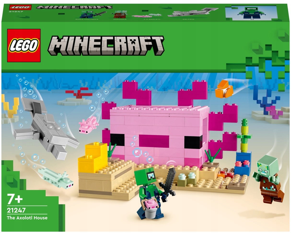 LEGO Minecraft 21247 LEGO Minecraft 21247 Axolotl-Haus - www