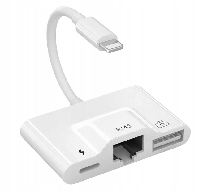 ADAPTER LIGHTING ETHERNET 3w1 RJ45 USB C - Sklep, Opinie, Cena w Allegro