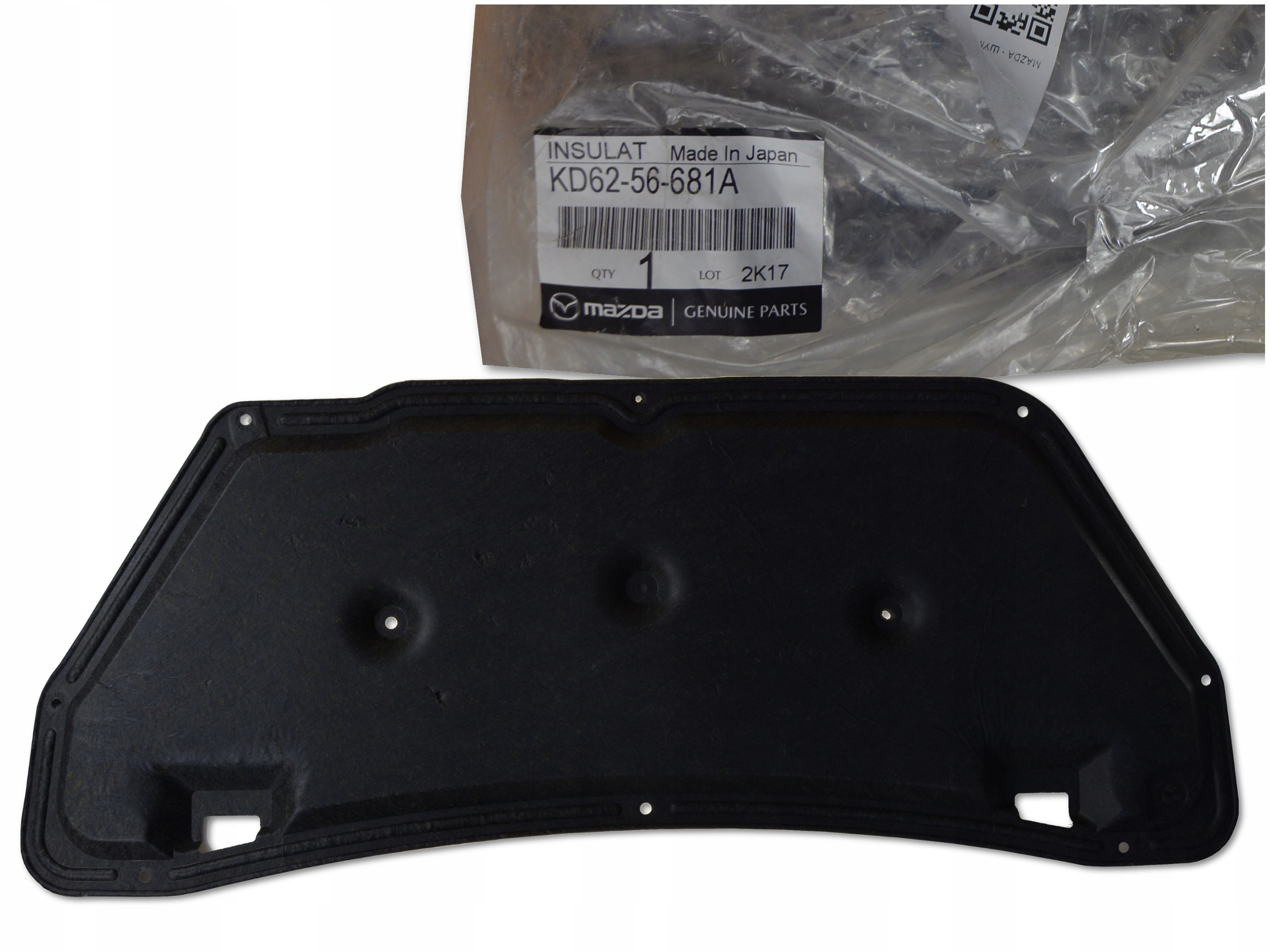 Mazda OE KD6256681A odhlučnenie masky - Allegro