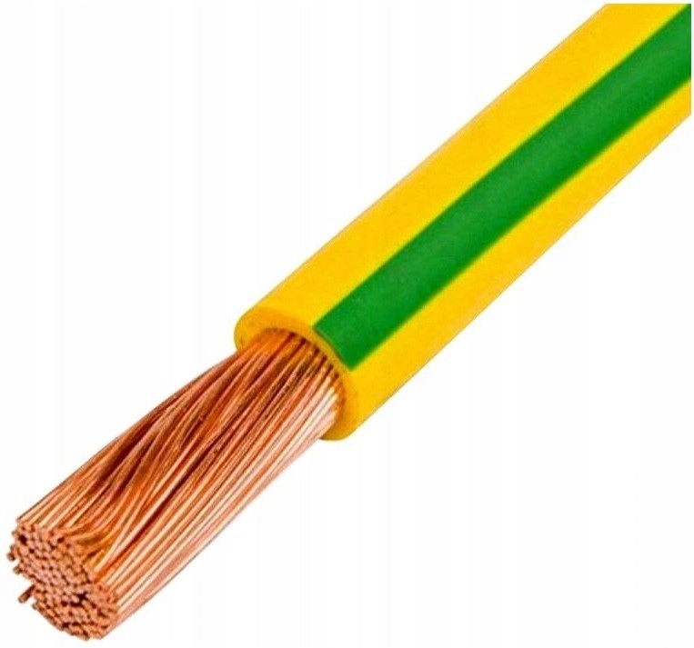 PRZEWÓD 1x25mm2 KABEL LGY 1x25 LINKA 25mm2 ZÓŁTO-ZIELONY 1m (LgY ...