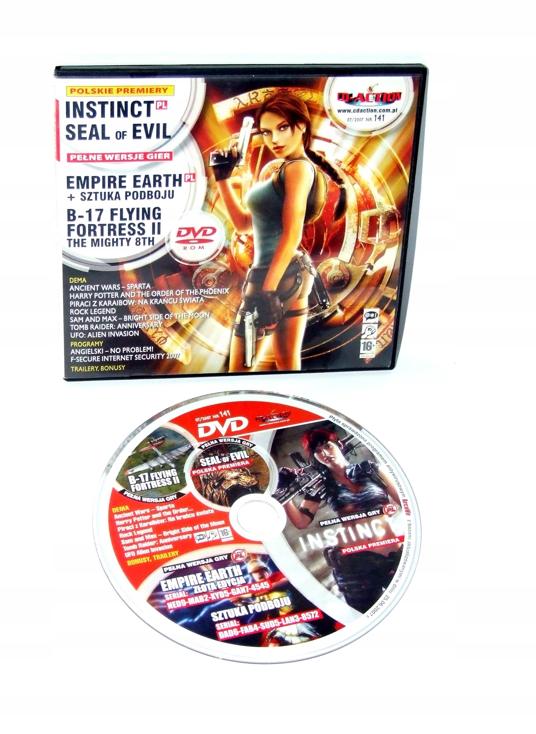 Instinct PL, Seal of Evil, Empire Earth + Sztuka Podboju PL, B-17 ...