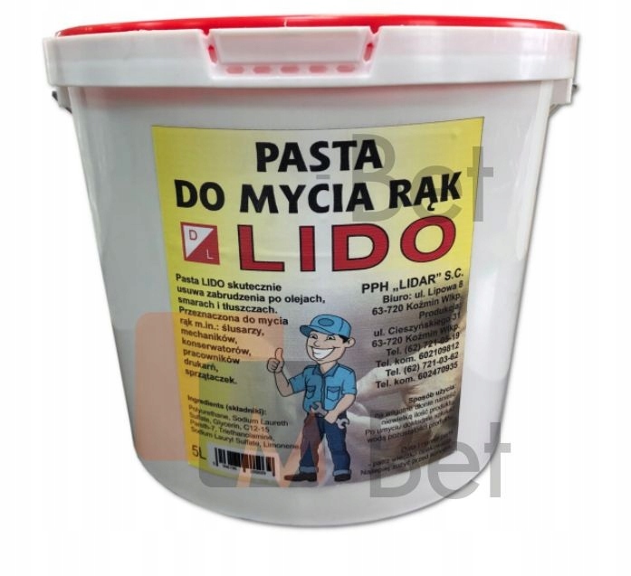 Pasta do mycia rąk Lido 5l 5906735205039 za 61.40PLN z Gorzów Wlkp ...