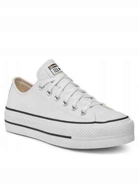 converse Trampki Chuck Taylor All Star Lift Clean Ox 561680C Biały ...
