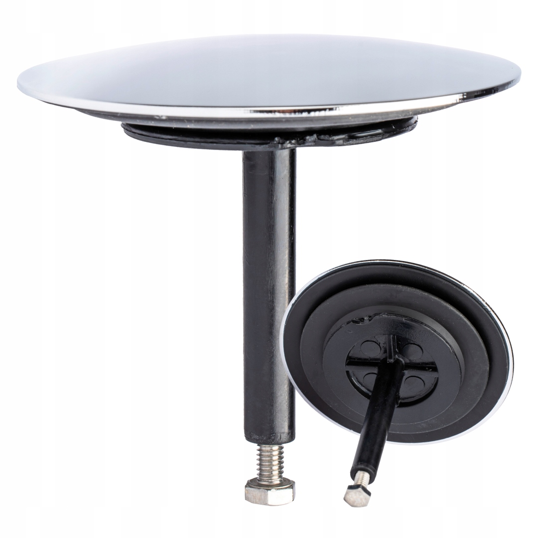 KOREK ZAMYKAJĄCY ODPŁYWOWY ZATYCZKA DO WANNY STAL NIERDZEWNA CHROM ...