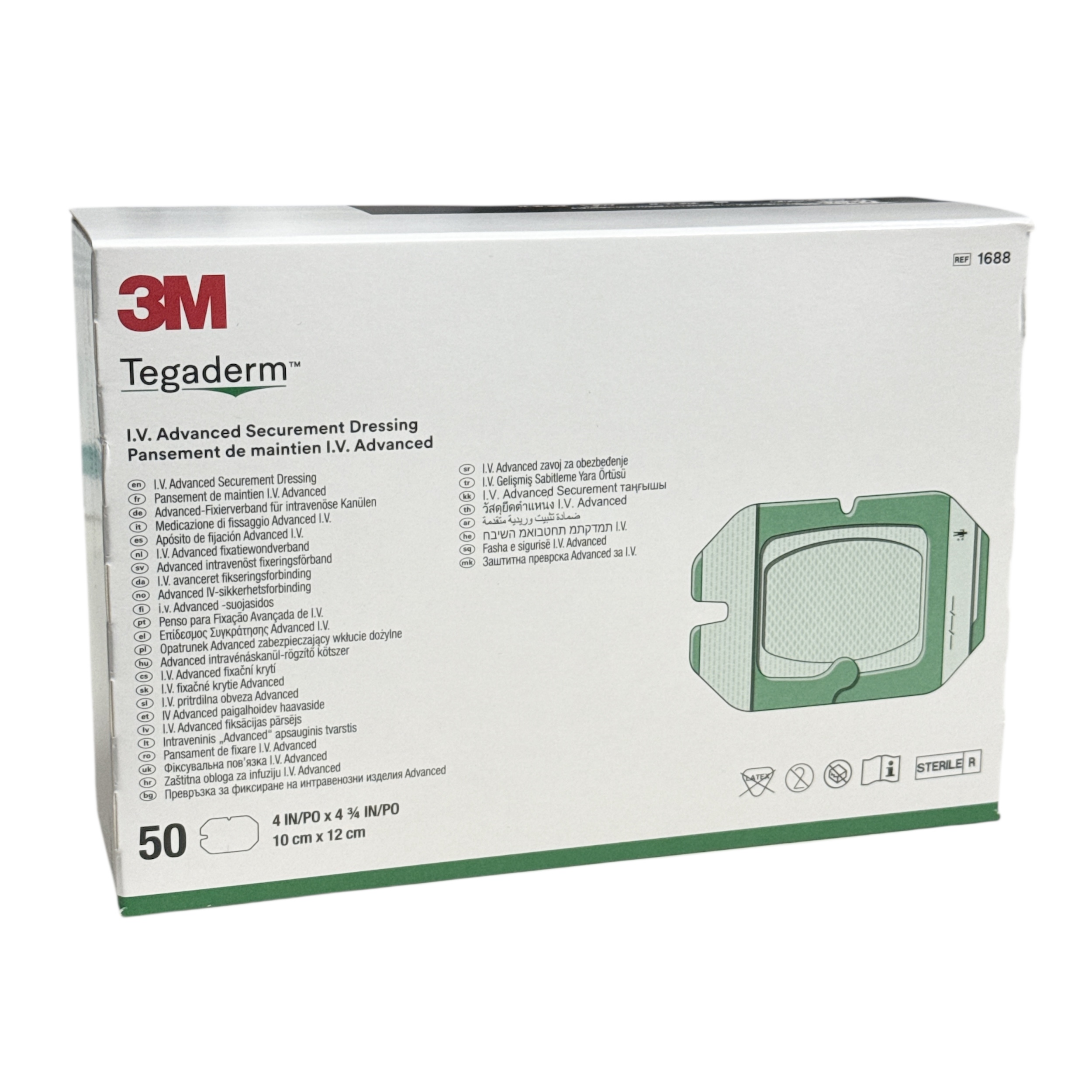 3M Tegaderm Advanced 1688 rozm. 10cm x 12 cm opakowanie 50 sztuk ...