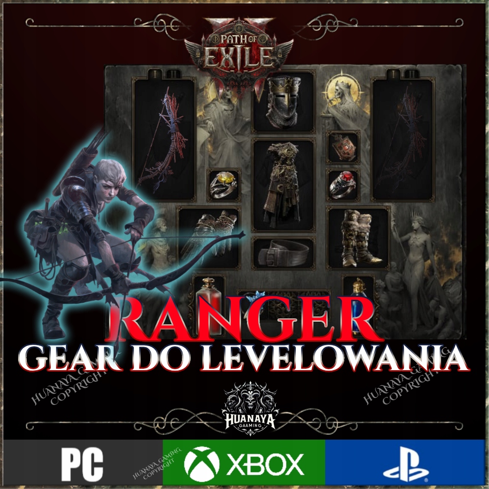 Path Of Exile 2 Gear Do Levelowania RANGER Cały EQ Rare Itemy Kampania ...