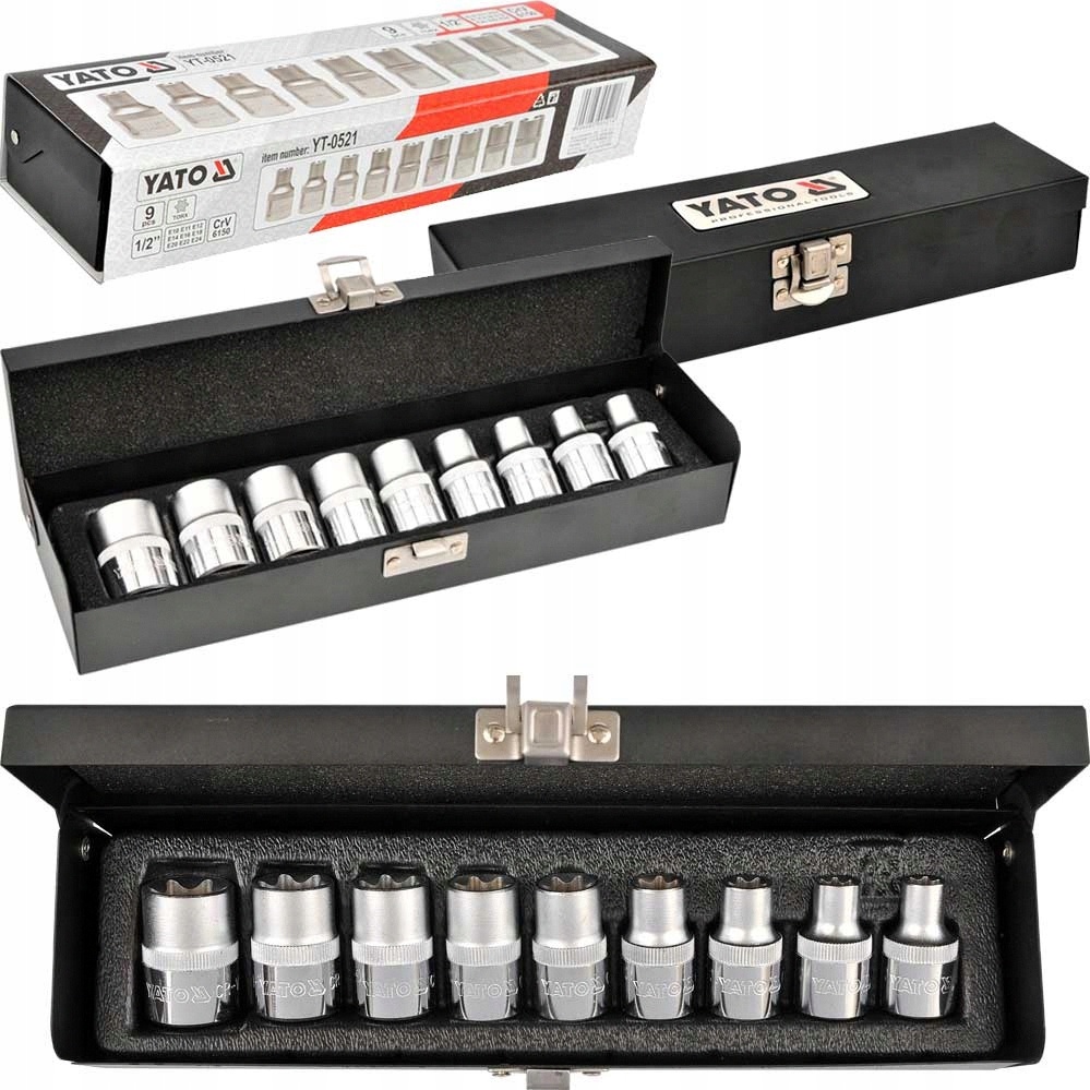 ZESTAW KLUCZY NASADOWYCH TORX YATO YT-0521 9 el. 5906083905216 za 43.89PLN z Białystok - Allegro ...
