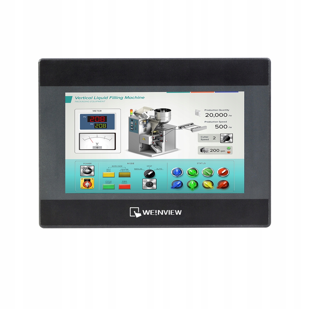 HMI panel 7" Weinview TK8072iP ETHERNET LAN RS232 RS485 USB MODBUS Weintek za 6468 Kč - Allegro