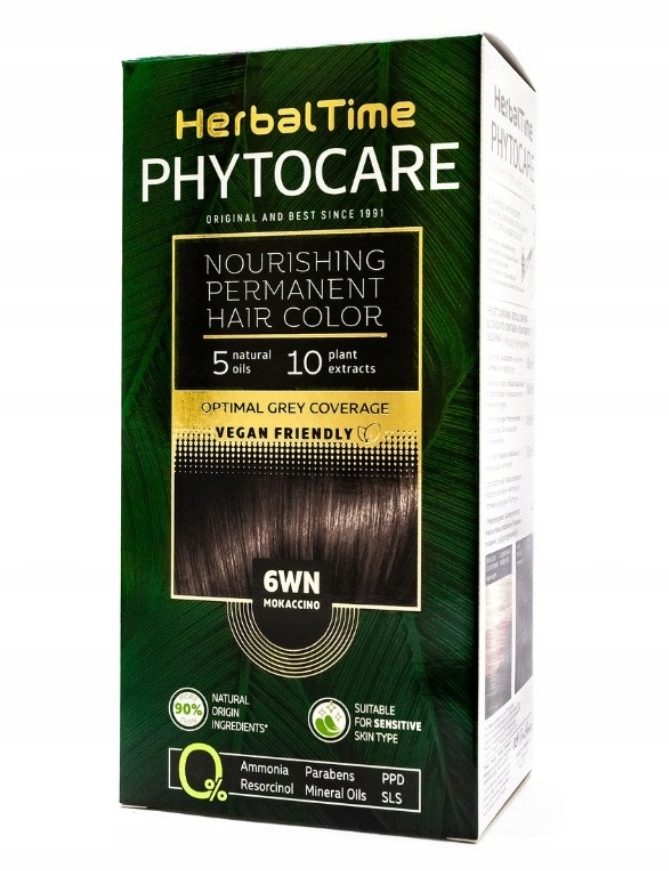 Farba do włosów Herbal Time Phytocare bez amoniaku 6WN Mokaccino 130ml ...