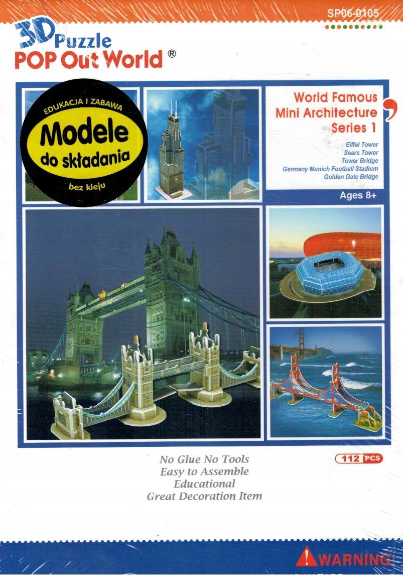 Światowa architektura 1 modele do składania 3D puz za 9.85EUR - Allegro