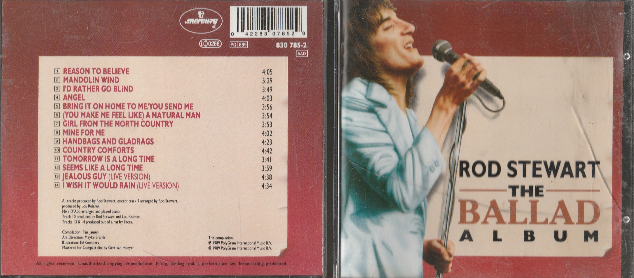 Płyta CD Rod Stewart - The Ballad Album 1989 I Wydanie ...
